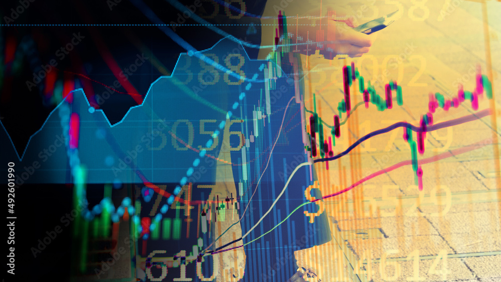 Financial accounting of profit summary graphs analysis. The business ...