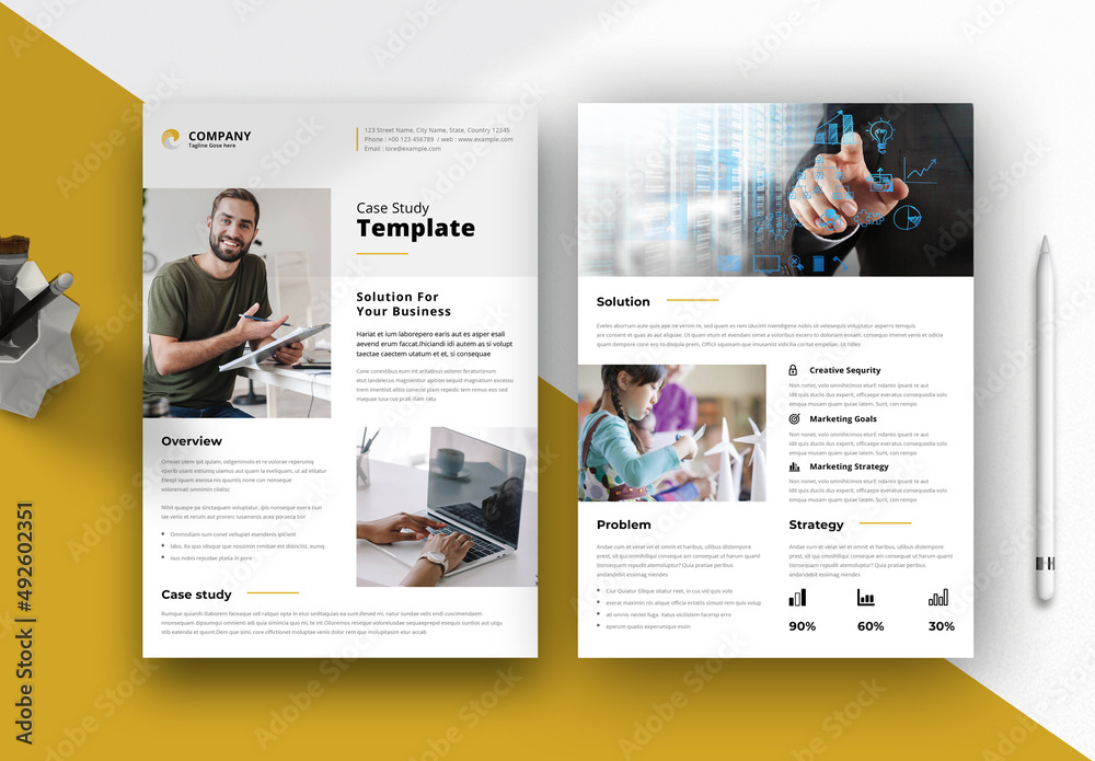 Corporate Case Study Stock Template | Adobe Stock