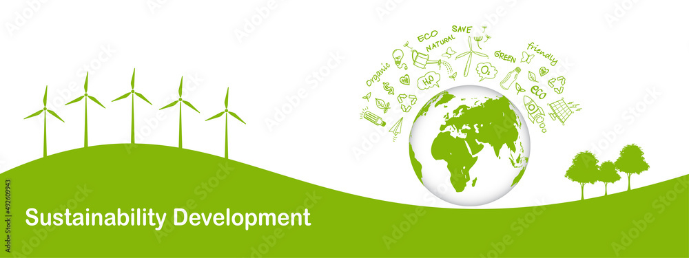 Banner design for World environment day, Earth day , Eco friendly and ...