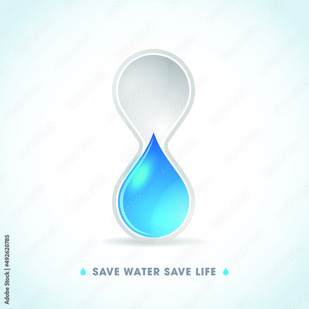 World Water Day Concept logo typography. Every Drop Matters. Save water ...