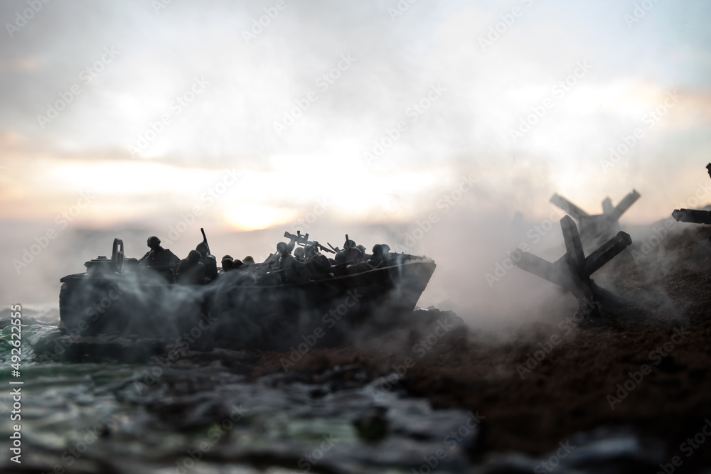 World War 2 Battle Scene