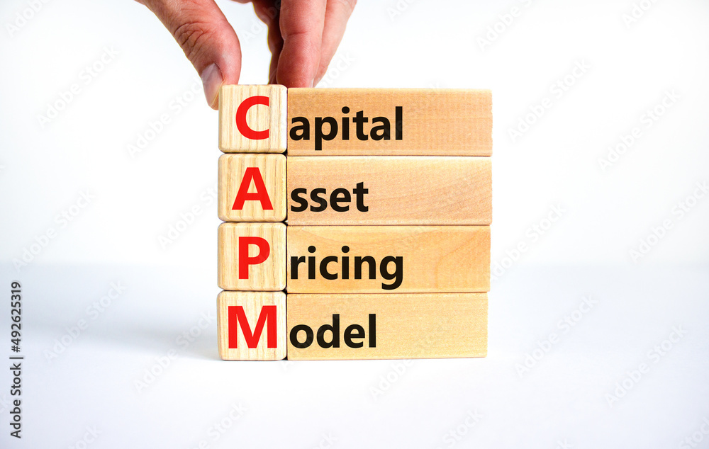 CAPM capital asset pricing model symbol. Concept words CAPM capital ...