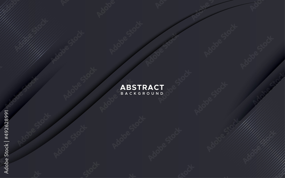 Black desktop background, modern wallpaper design Stock Vector | Adobe ...