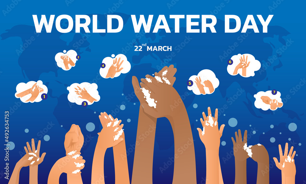 world water day consists of billboards card background for world water ...