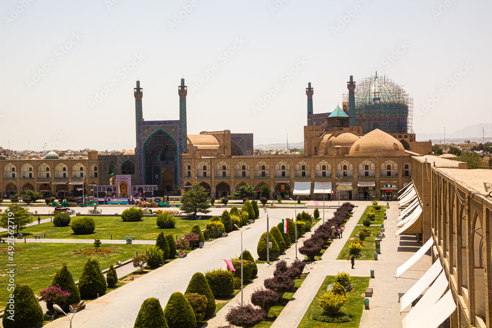 ISFAHAN, IRAN - JULY 9, 2019: Shah Mosque at Naqsh-e Jahan Square in ...