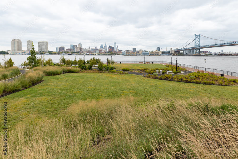 Looking out over the grassy field and landscape architecture at RCA ...