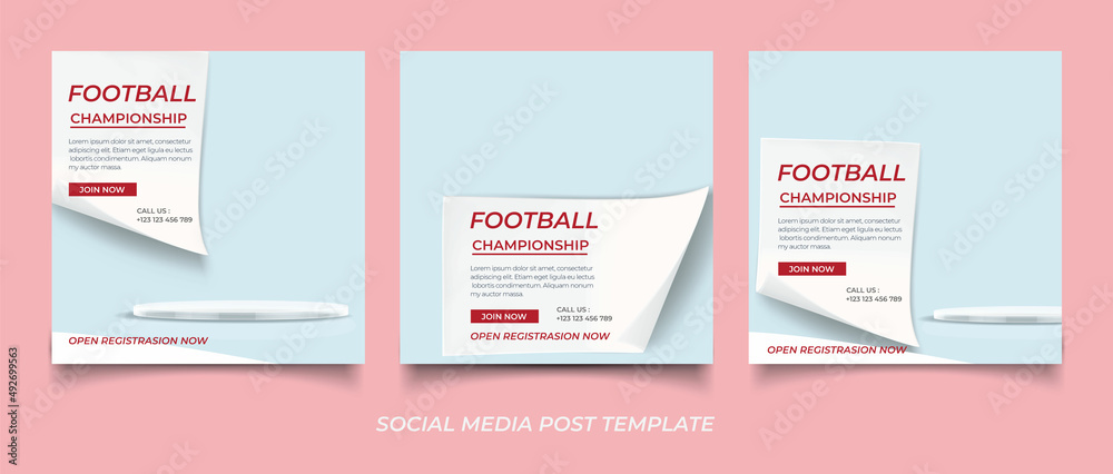 Football for social media posts Stock Vector | Adobe Stock