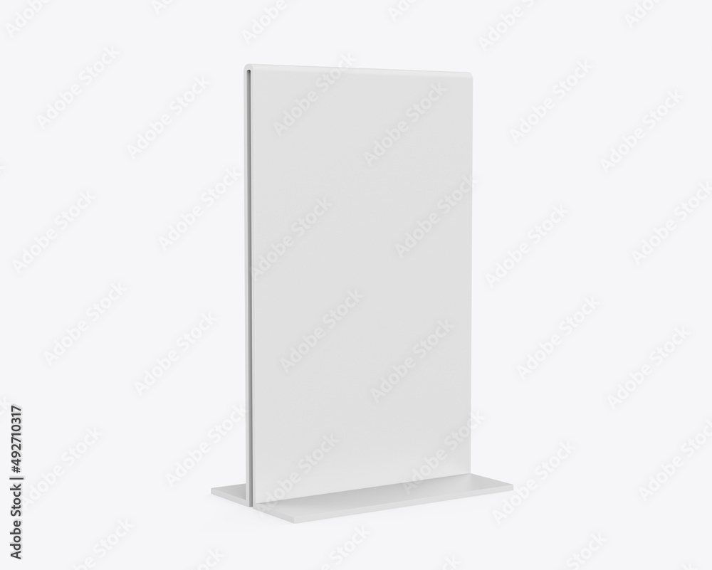 Plastic and acrylic table talker, promotional upright menu table tent ...