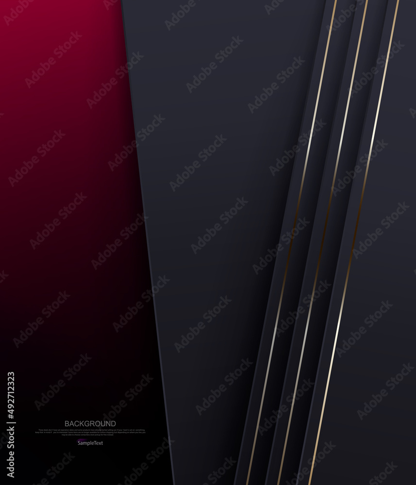Dark red background with gray slanting curtains with a border Stock ...