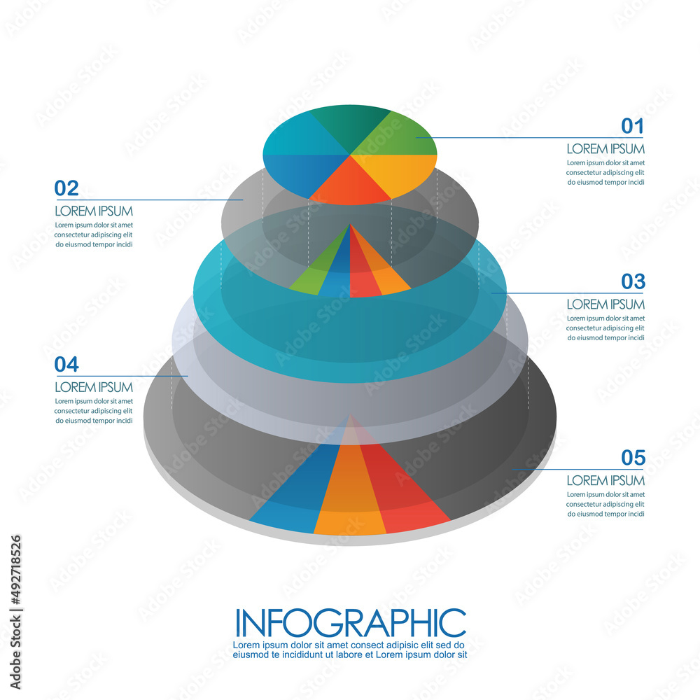 Circle diagram chart template infographic Stock Vector | Adobe Stock