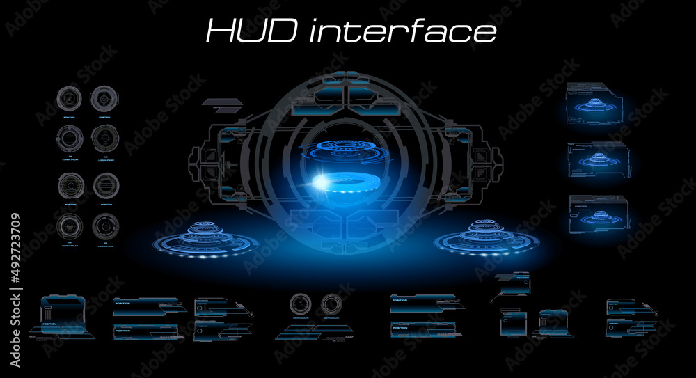 Digital holographic user interface with dashboards, elements and ...