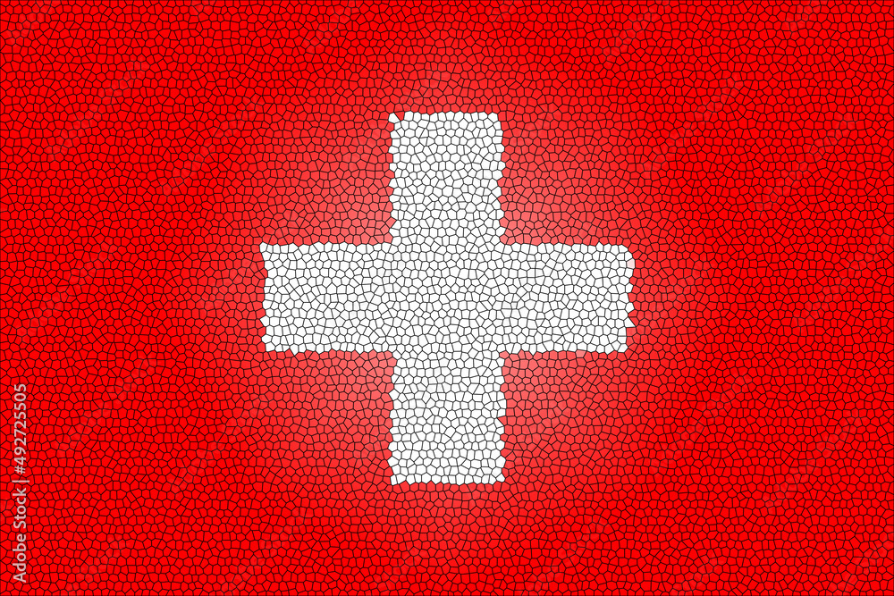 Switzerland flag. CH national banner. Switzerland patriotism symbol ...