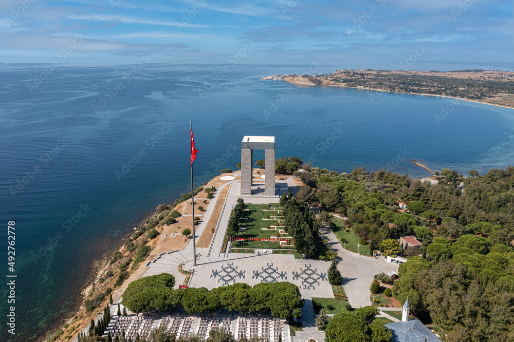 Poster Canakkale Martyrs' Monument, built in memory of the Turkish ...