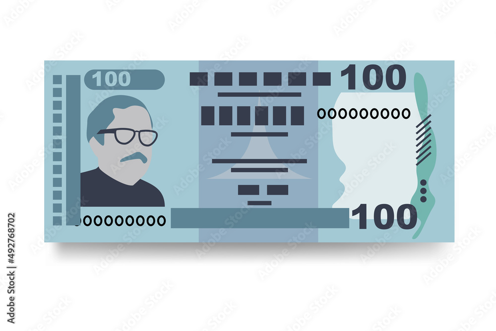 Bangladeshi Taka Vector Illustration. Bangladesh money set bundle ...