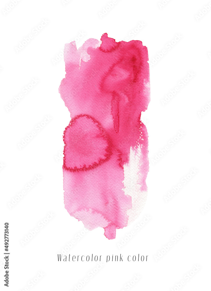 Pink watercolor splash.Abstract watercolor background. Watercolor ...
