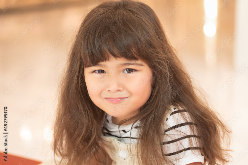 young little girl showing sad unhappy facial expression, preschooler ...