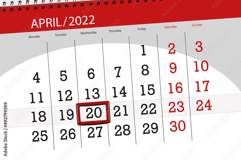 The Month Of April 2022