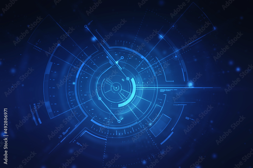 Binary Code Background, Digital Abstract technology background, flowing ...