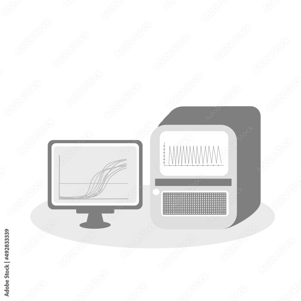 The real-time PCR machine for DNA detection that use for molecular ...
