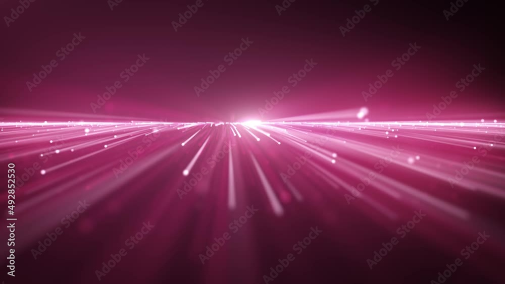 Abstract Light Fiber Strings Flowing Background Loop/ 4k animation of ...