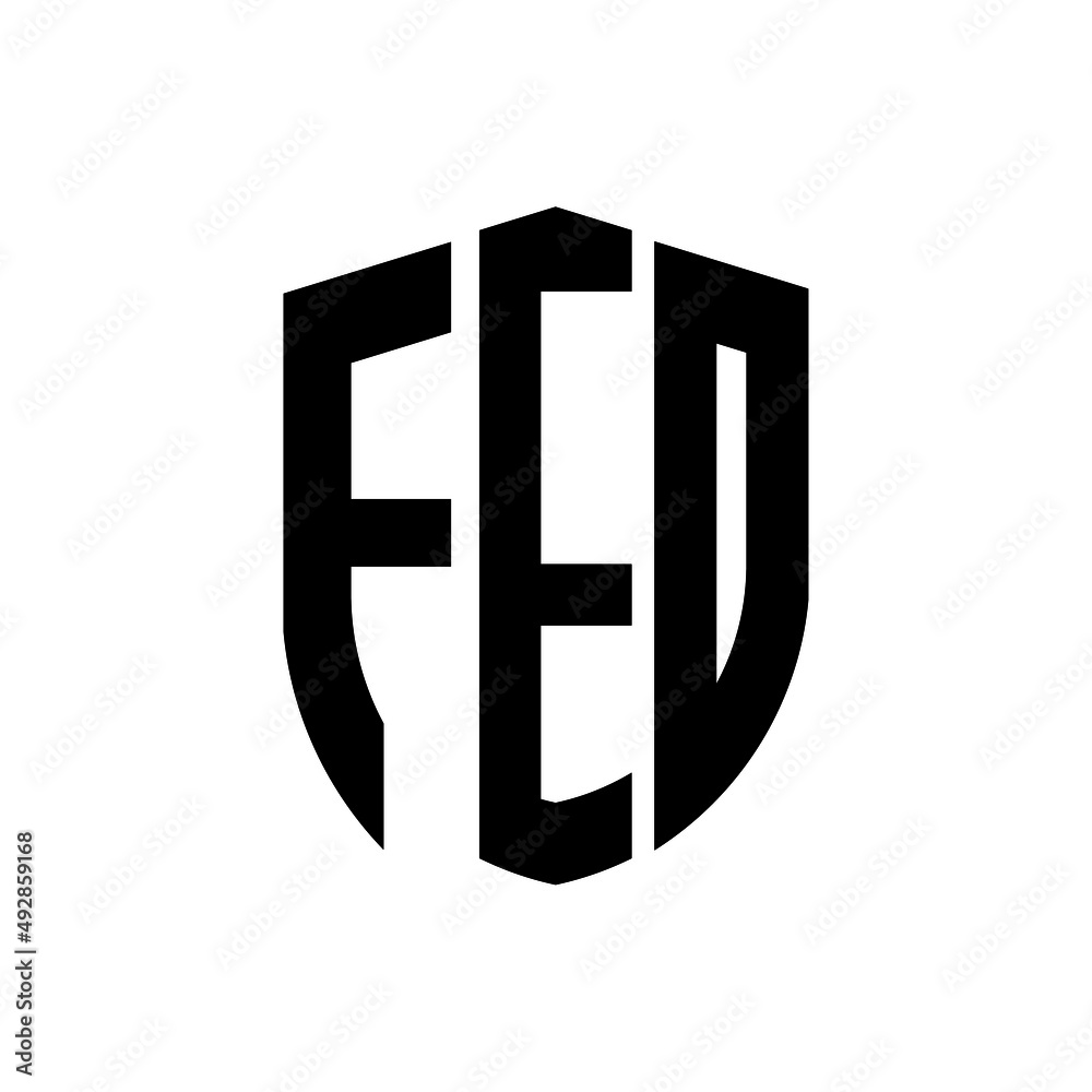 FEO letter logo design. FEO modern letter logo with black background ...