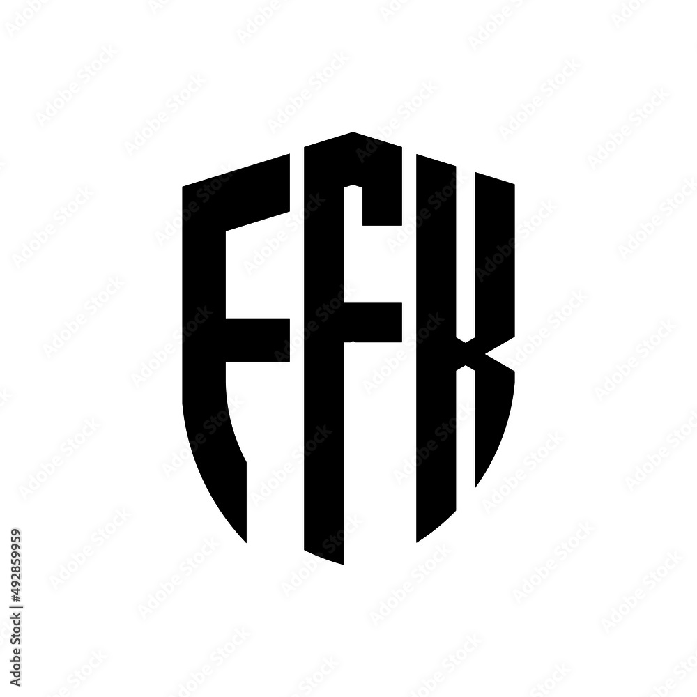 FFK letter logo design. FFK modern letter logo with black background ...