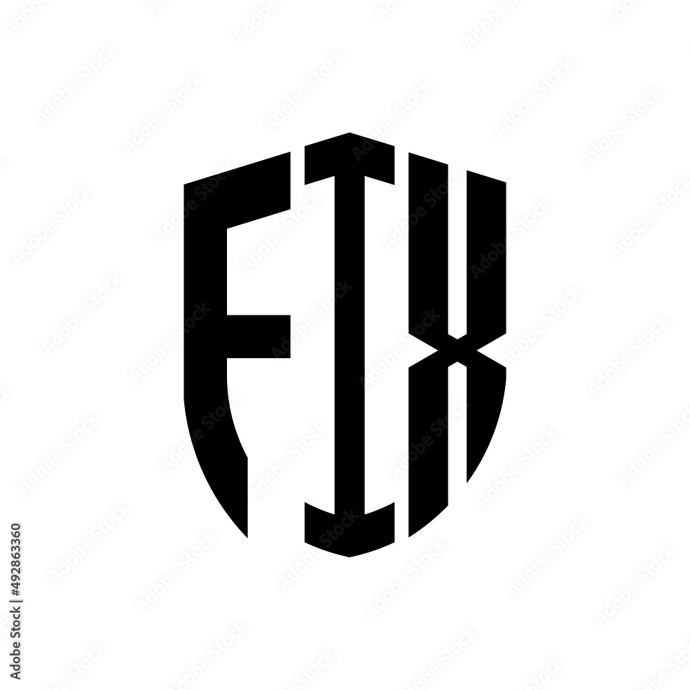 FIK letter logo design. FIK modern letter logo with black background ...