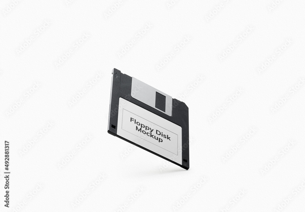 Floppy Disk Mockup in Equilibrium Stock Template | Adobe Stock