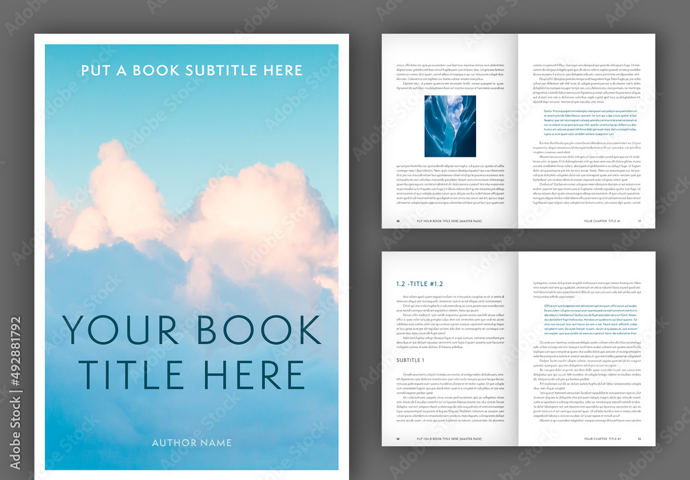 Book Layout Stock Template | Adobe Stock