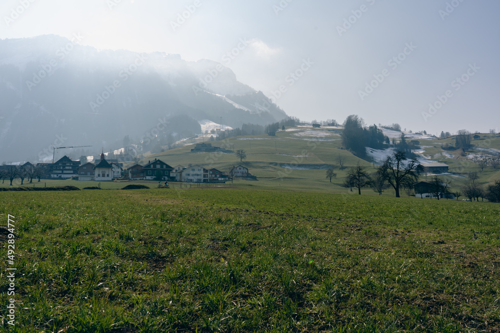 Stockfoto Muotathal is synonymous with nature, pristine authenticity ...