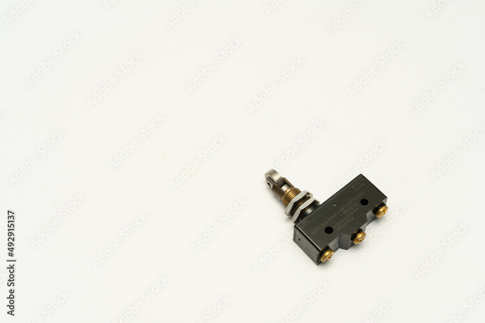 Limit switch sensor of the machine. Tiny limit switch for mechanical ...