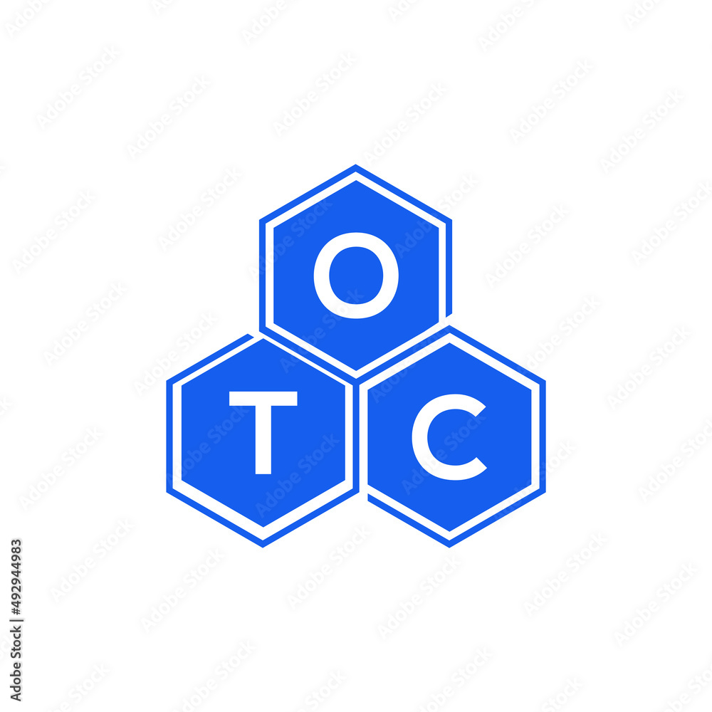 OTC letter logo design on White background. OTC creative initials ...