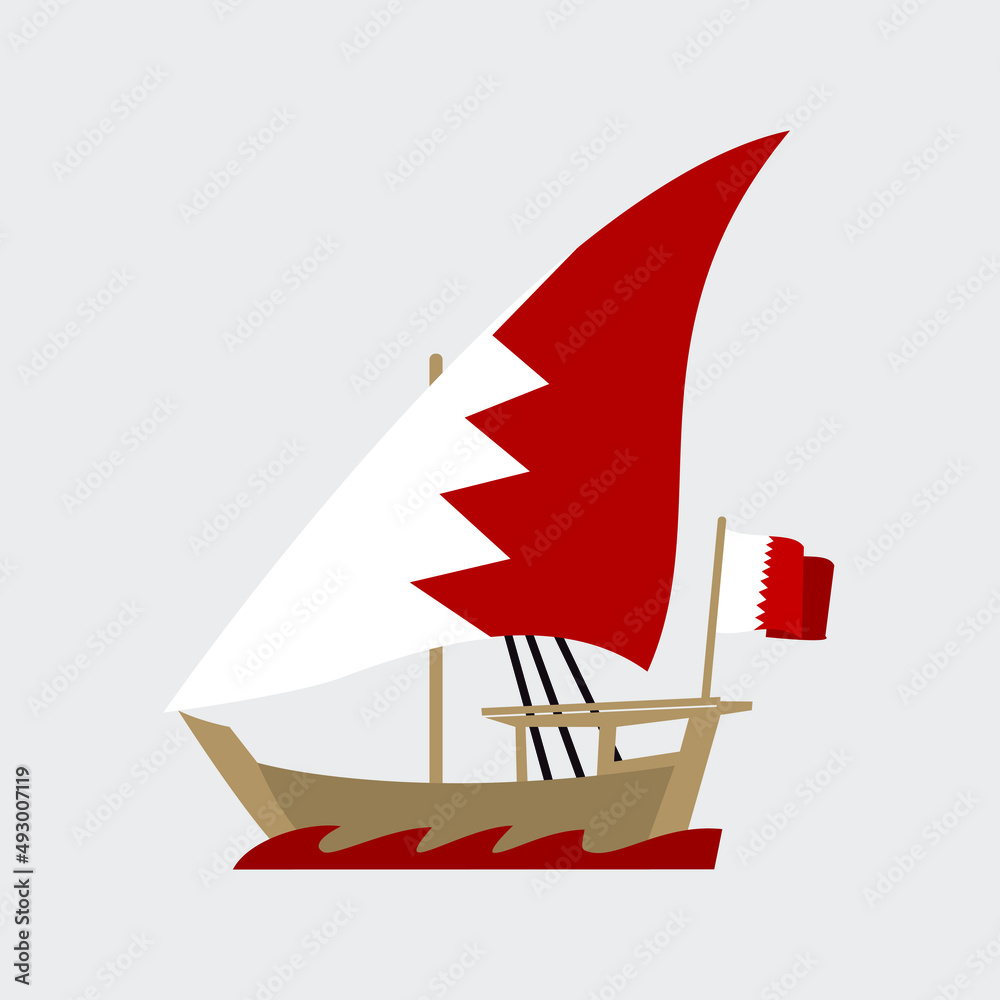 Bahrain Dhow is an Arab vessel generally with one mast and used for ...