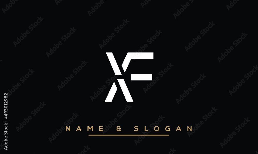 XF, FX, X, F Abstract Letters Logo Monogram Stock Vector | Adobe Stock