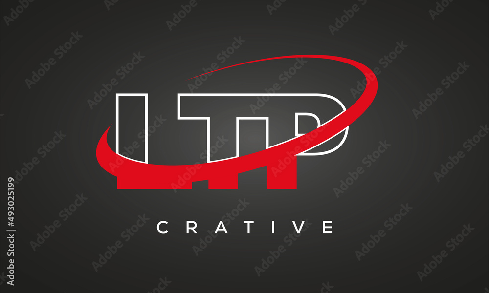 LTP creative letters logo with 360 symbol vector art template design ...