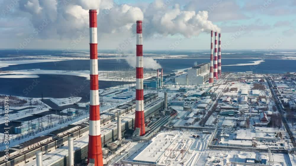 Surgut. Hydro-circulation power plant (GRES-2). The largest thermal ...