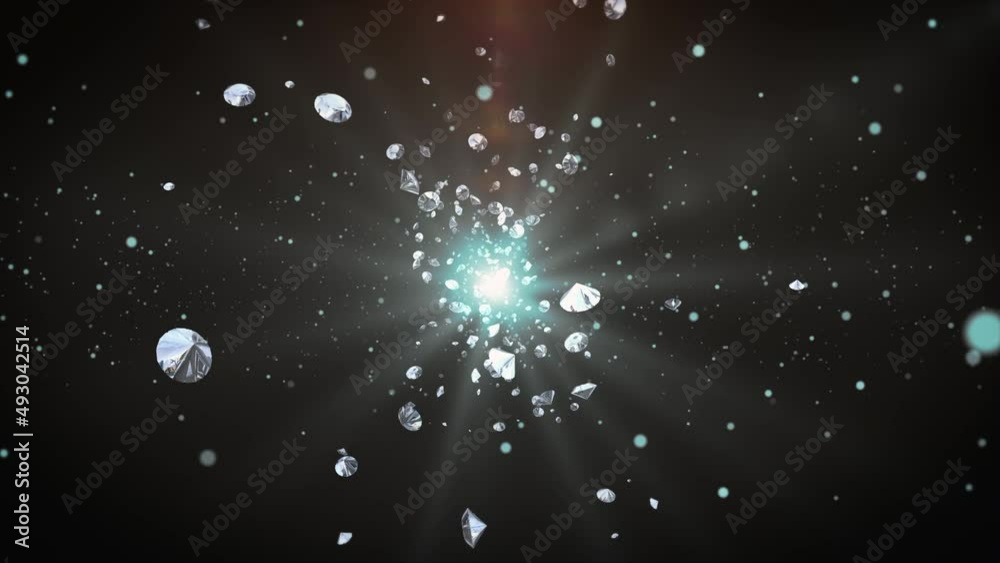 diamond particle loop background animation Stock Video | Adobe Stock