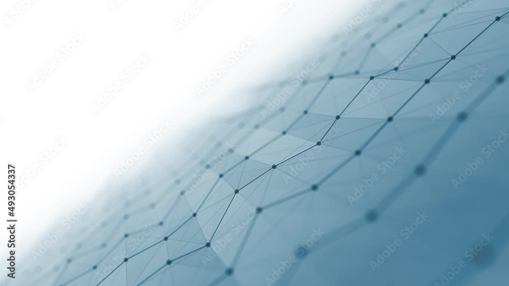 Abstract Plexus Digital Fx Technology Background Loop/ 4k animation of an abstract technology ...