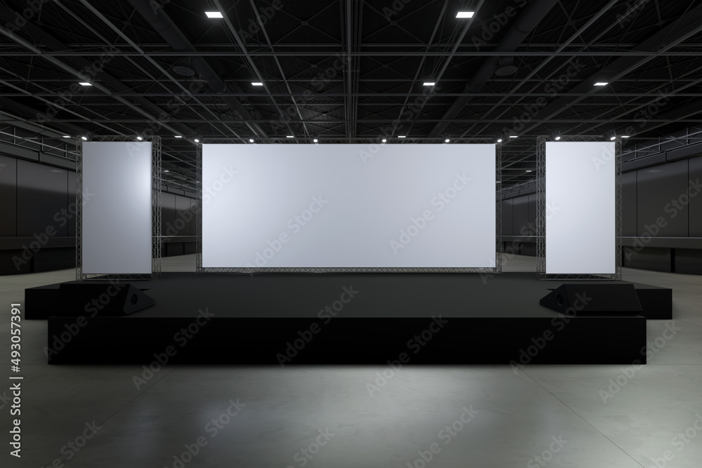 Empty stage Design for mockup and Corporate identity,Display.Platform ...