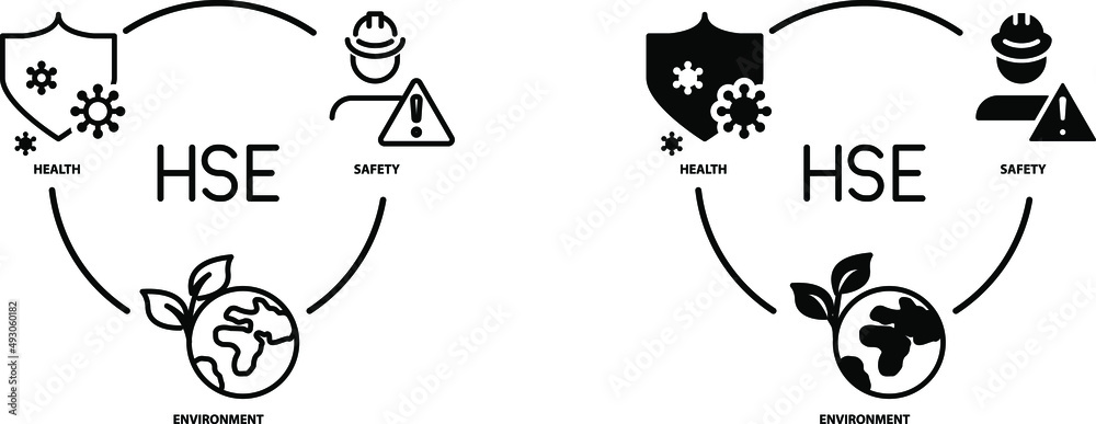 Health Safety and Environment icon , vector Stock Vector | Adobe Stock