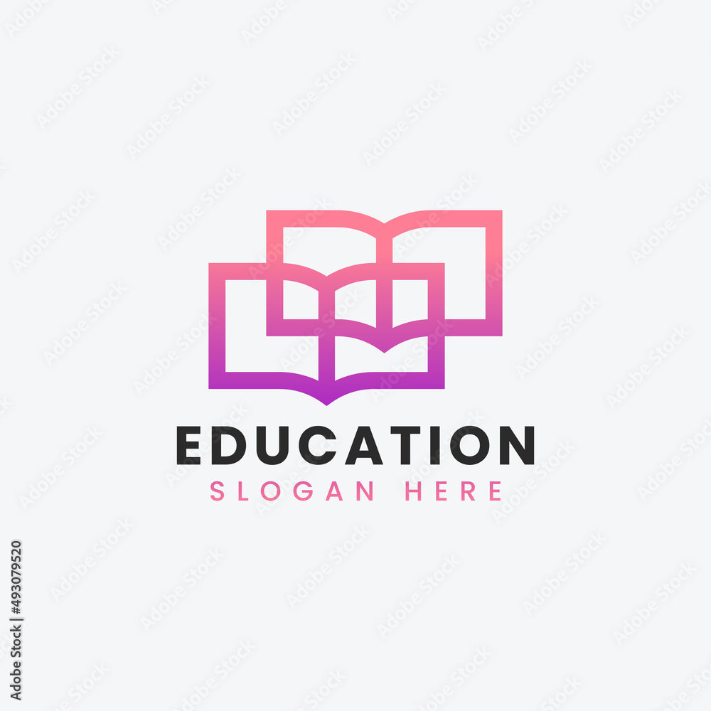Educational logo design vector, creative educational logo design ...