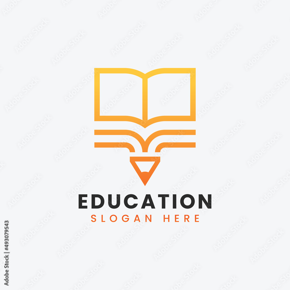 Educational logo design vector, creative educational logo design ...