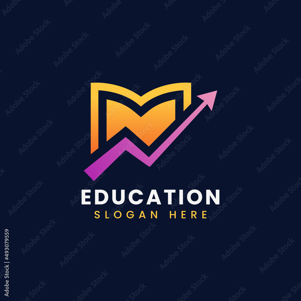 Educational logo design vector, creative educational logo design ...