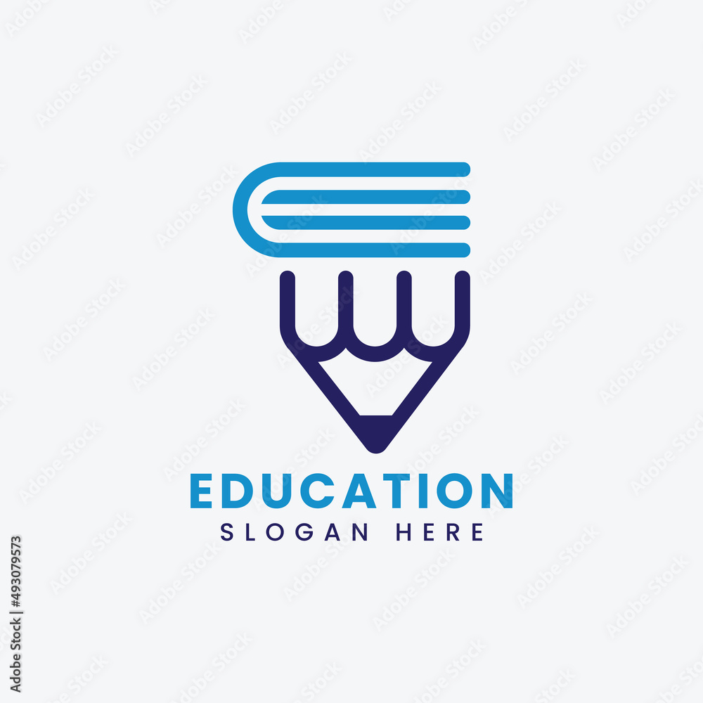 Educational logo design vector, creative educational logo design ...