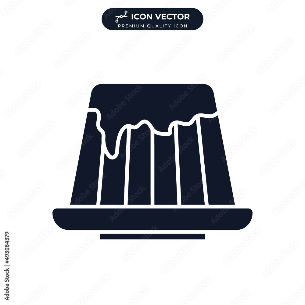 pudding icon symbol template for graphic and web design collection logo ...