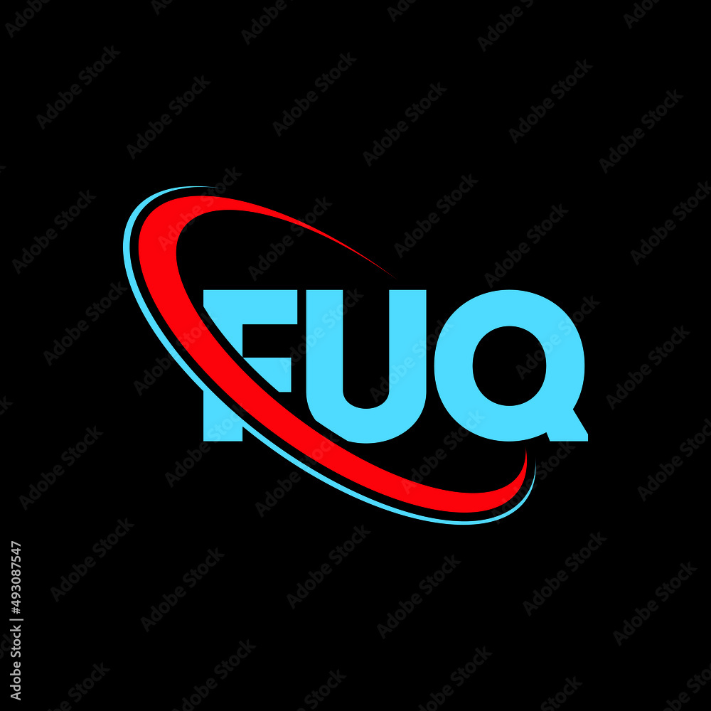 FUQ logo. FUQ letter. FUQ letter logo design. Initials FUQ logo linked ...