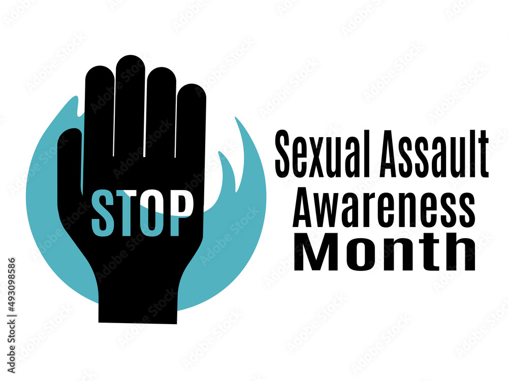 Sexual Assault Awareness Month, Idea for a horizontal poster, banner ...