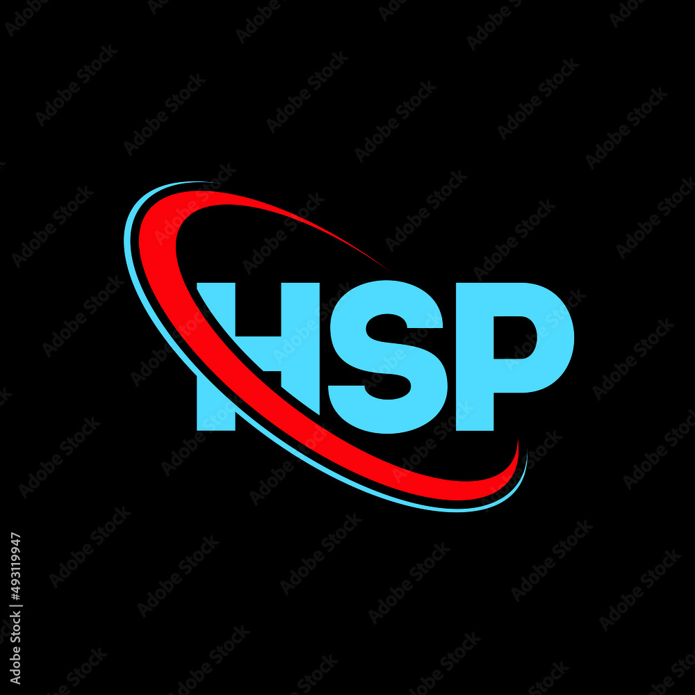 HSP logo. HSP letter. HSP letter logo design. Initials HSP logo linked ...
