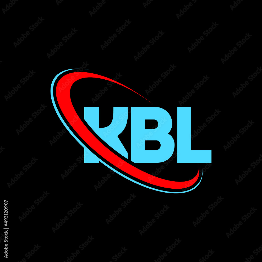 KBL logo. KBL letter. KBL letter logo design. Intitials KBL logo linked with circle and ...