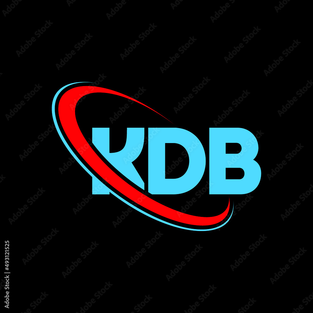KDB logo. KDB letter. KDB letter logo design. Initials KDB logo linked ...